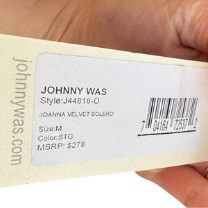 Johnny Was | Sweaters | Johnny Was Joanna Velvet Bolero Embroidered ...